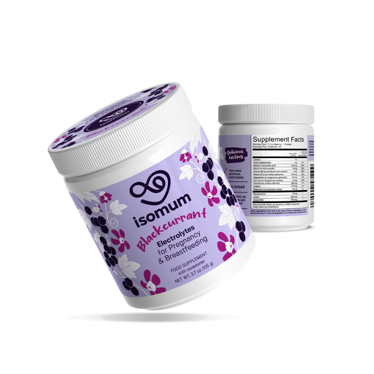 ISOMUM HydroMighty - energy and wellness drink for expecting and new m